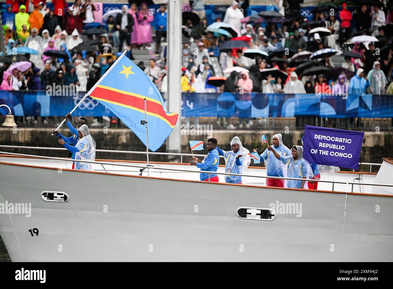 Paris, France. 26th July, 2024. Team Democratic Republic of Congo ...