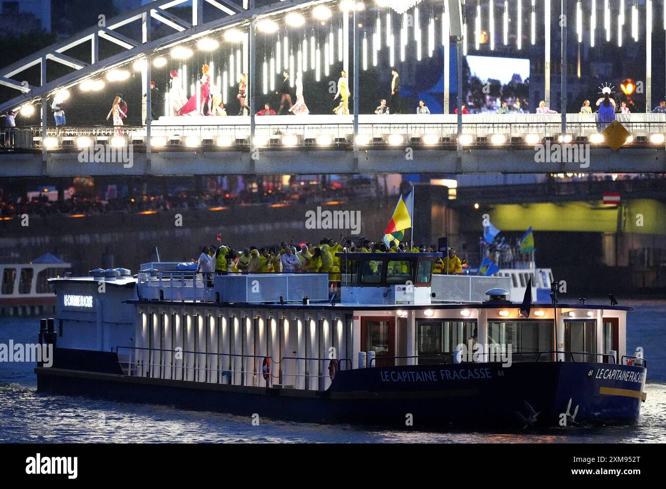 Team Romania during the opening ceremony of the Paris 2024 Olympic ...