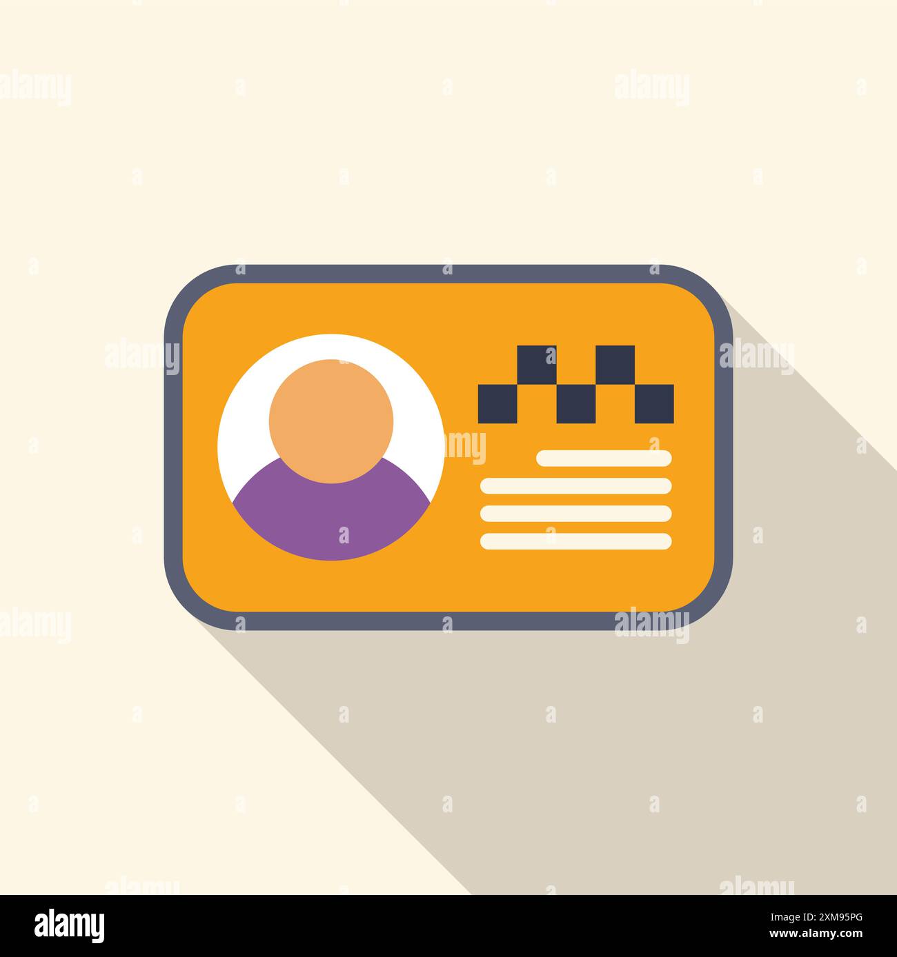 Taxi driver license with photo id card allowing professional chauffeur ...