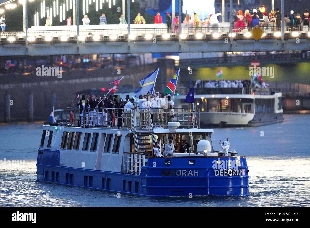Team Namibia during the opening ceremony of the Paris 2024 Olympic ...