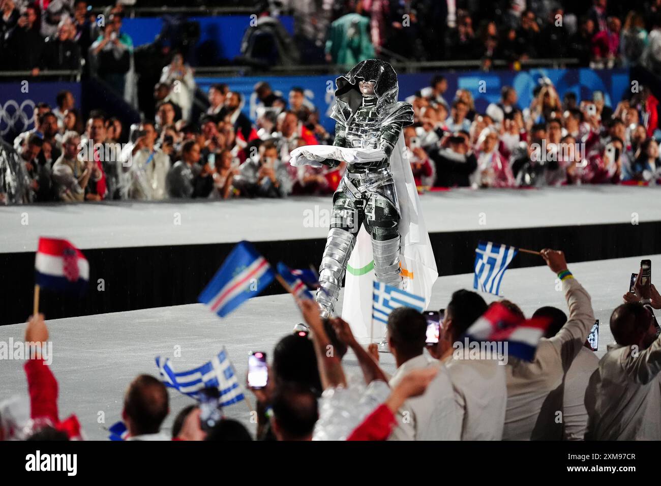 RETRANSMITTING ADDING NAME Floriane Issert carrying the Flag of the ...