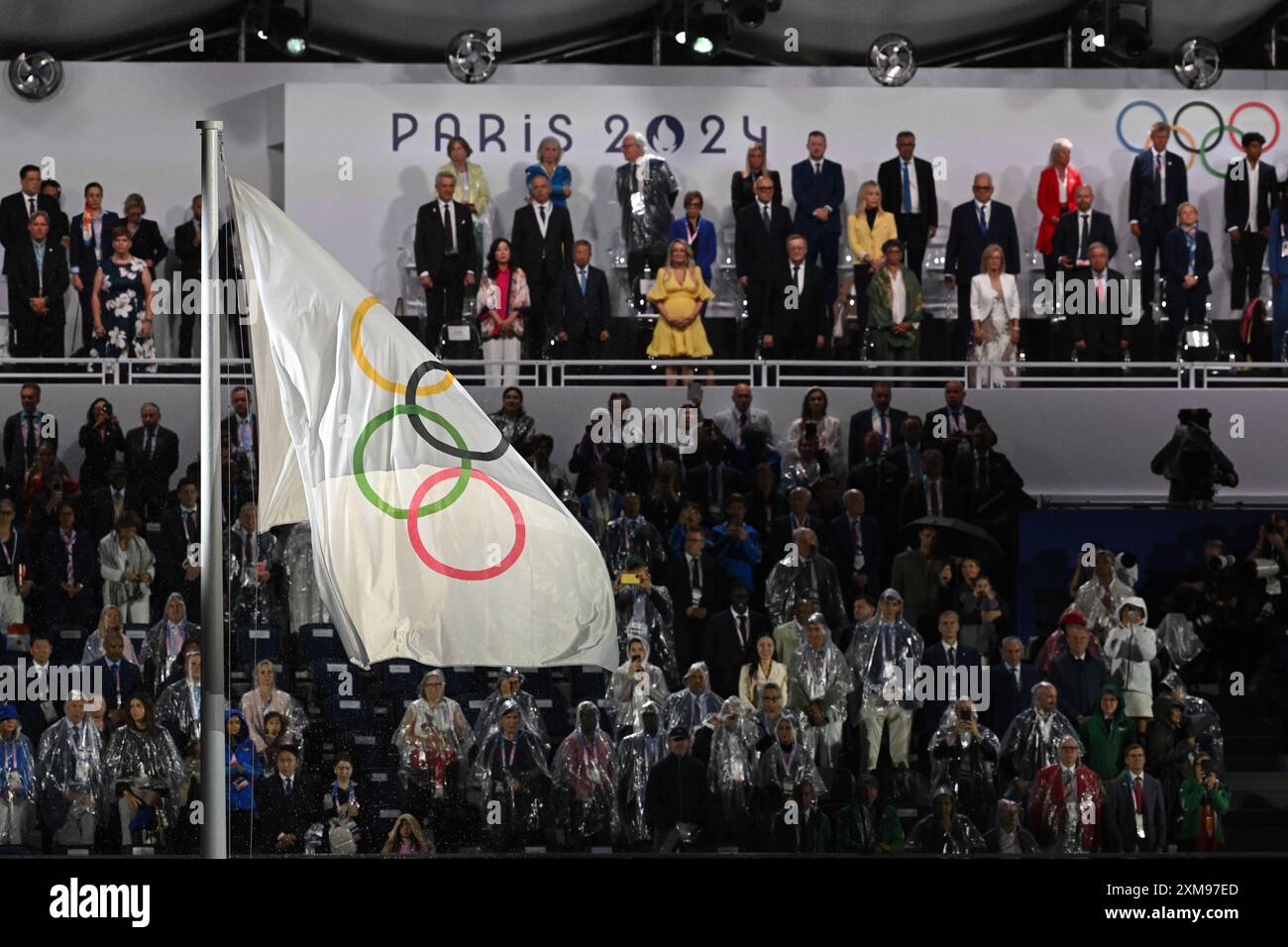 Paris, France. 26th July, 2024. Olympia, Paris 2024, Opening ceremony ...