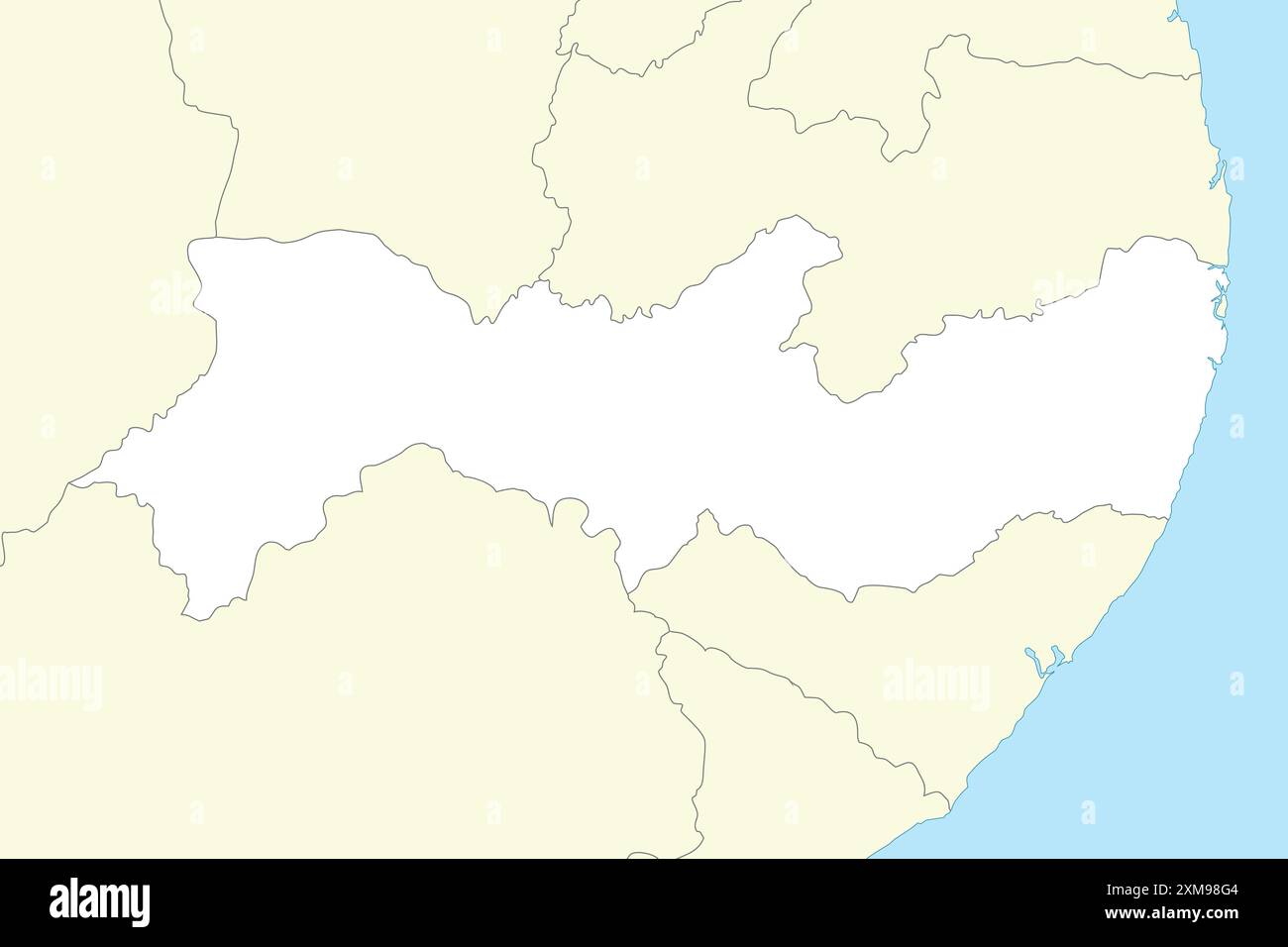 Location map of Pernambuco is a state of Brazil with neighbour state ...