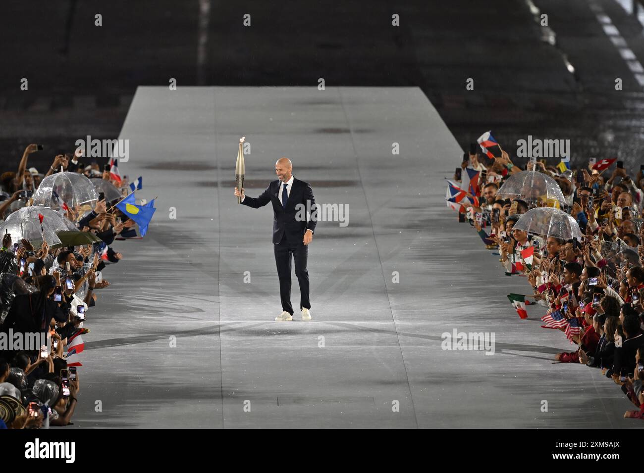 Paris, France. 26th July, 2024. Olympia, Paris 2024, opening ceremony ...