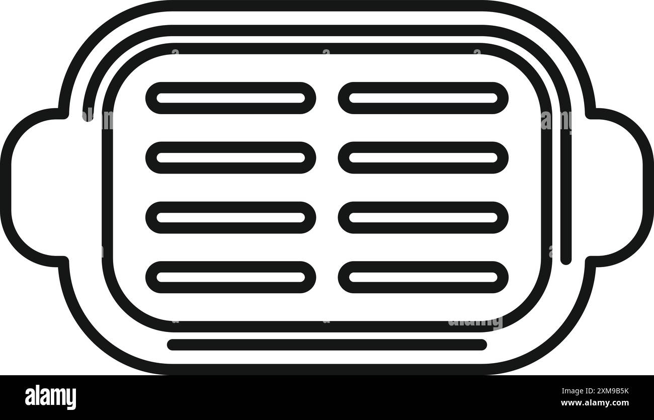 Grill pan bbq logo Stock Vector Images - Alamy