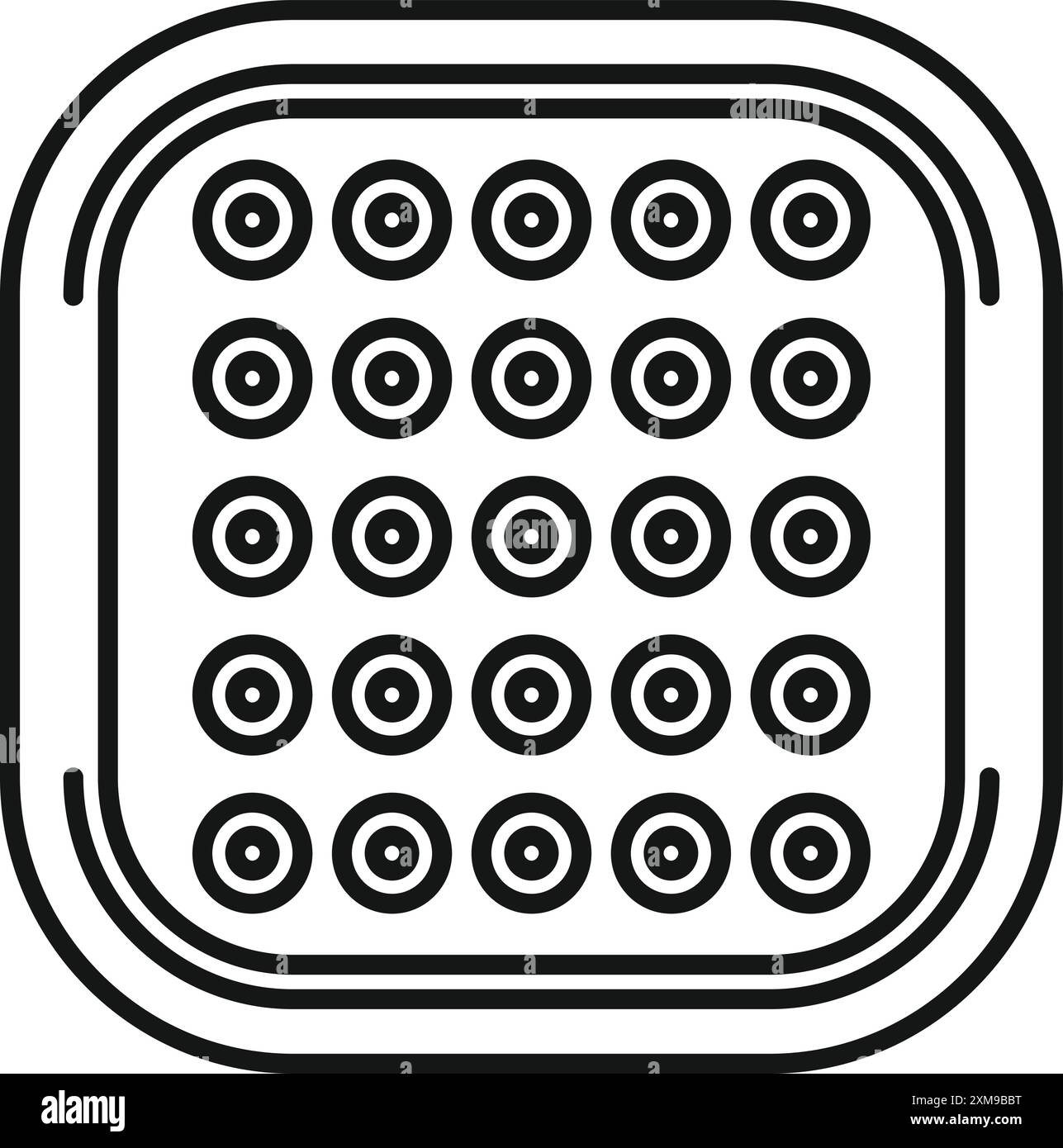 Led panel with multiple diodes is illuminating the space around Stock ...