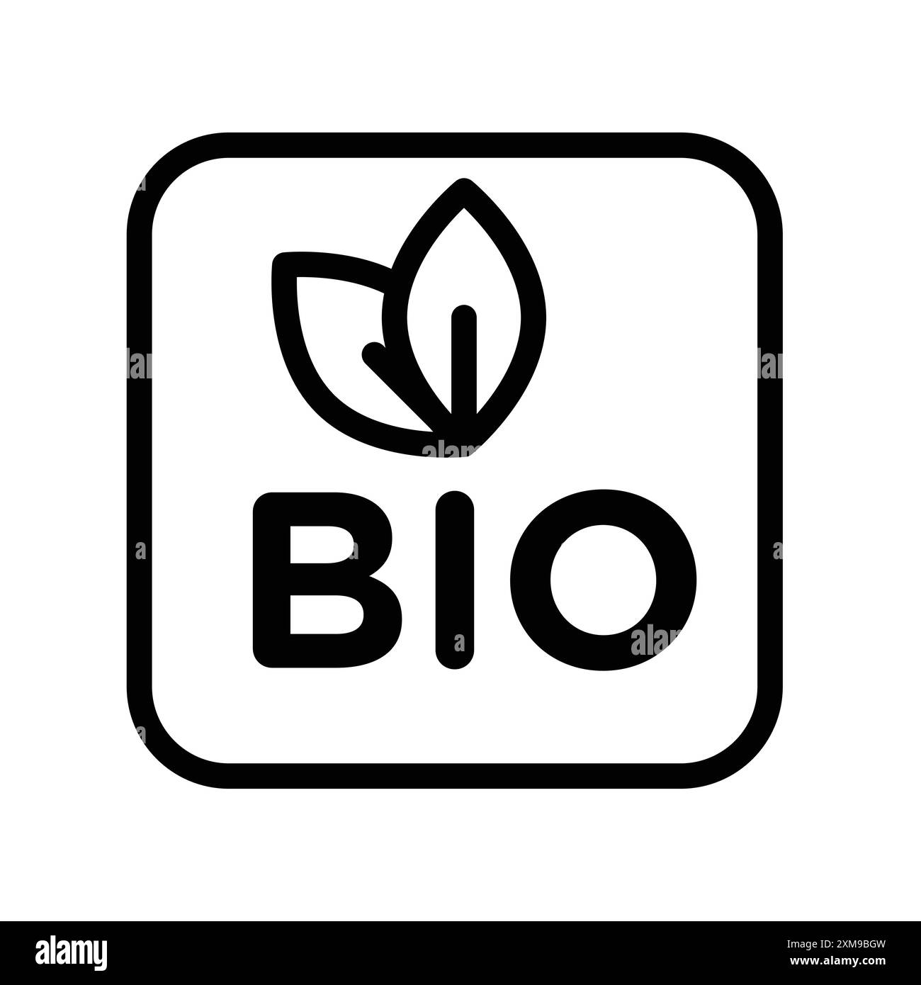 Bio vector icon linear logo mark set collection in black and white for ...