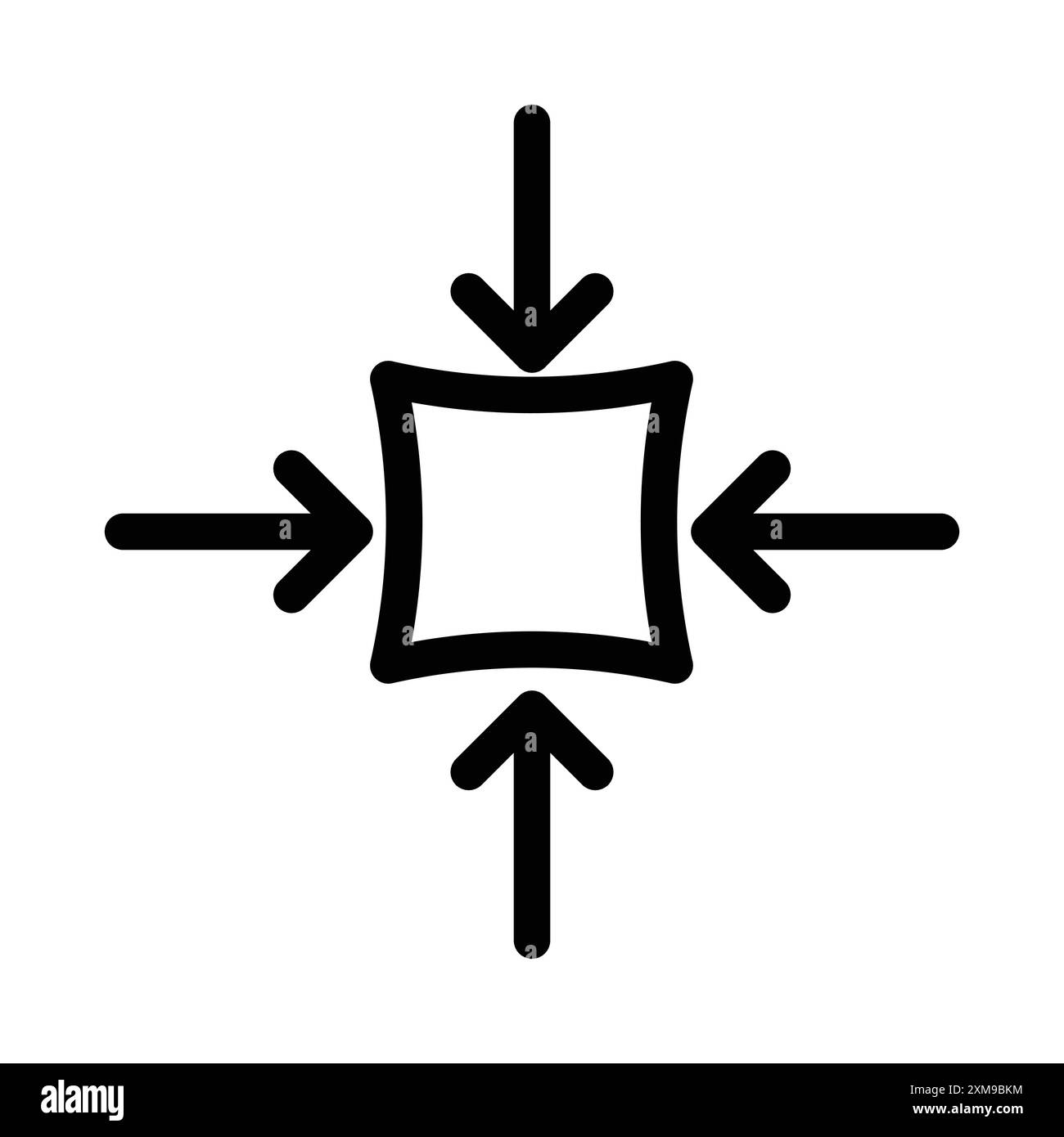 Compact size icon linear logo mark set collection in black and white ...