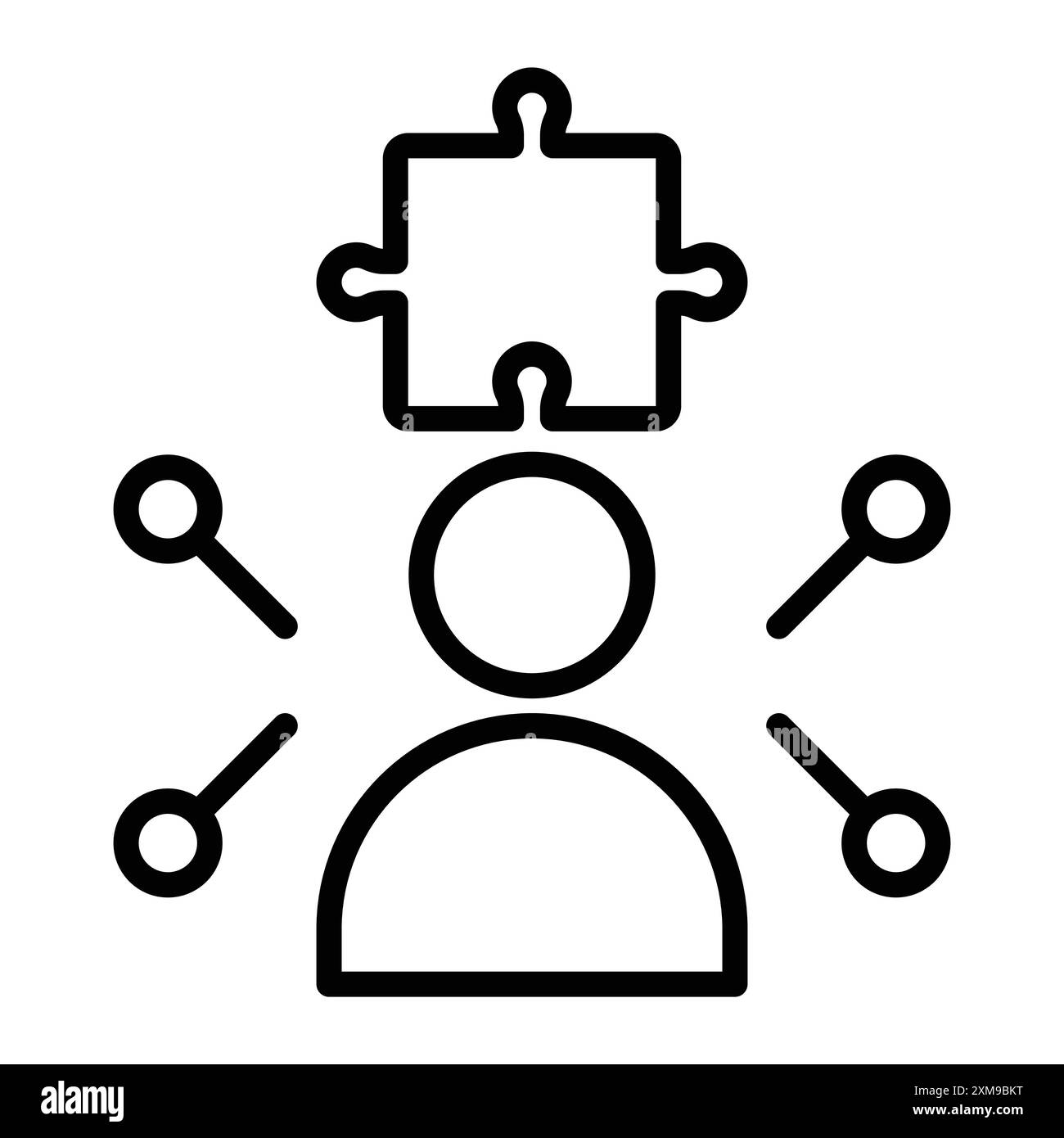 Complexity Icon Linear Logo Mark Set Collection In Black And White For Web Stock Vector Image