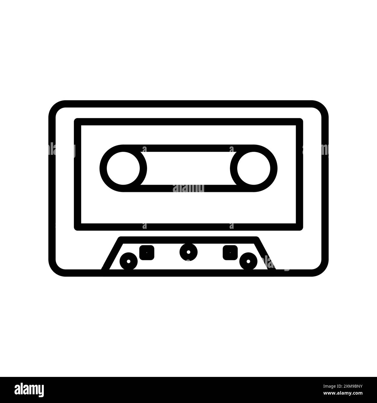 Icon audio cassette in Cut Out Stock Images & Pictures - Alamy