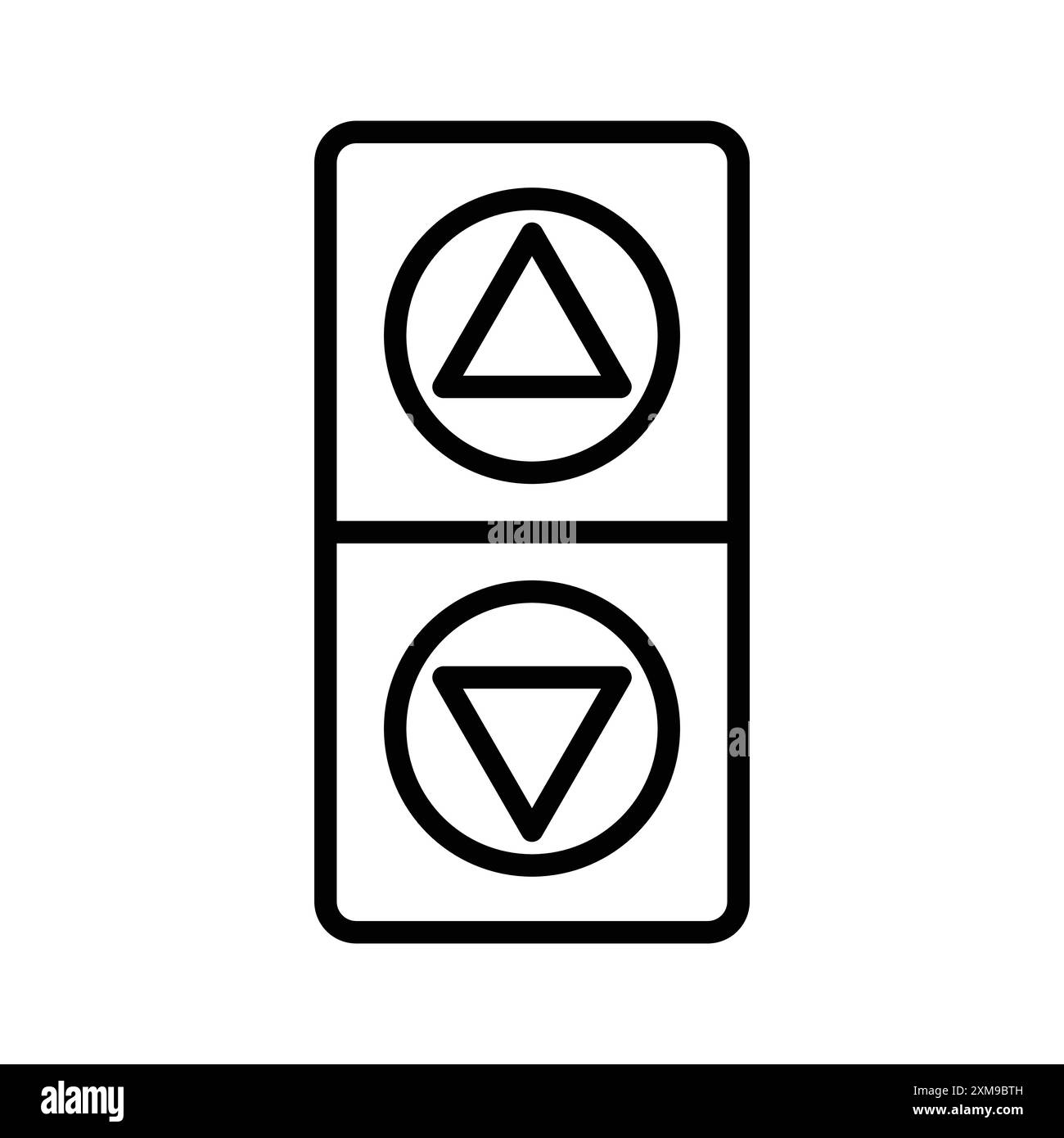Elevator panel up down top Stock Vector Images - Alamy