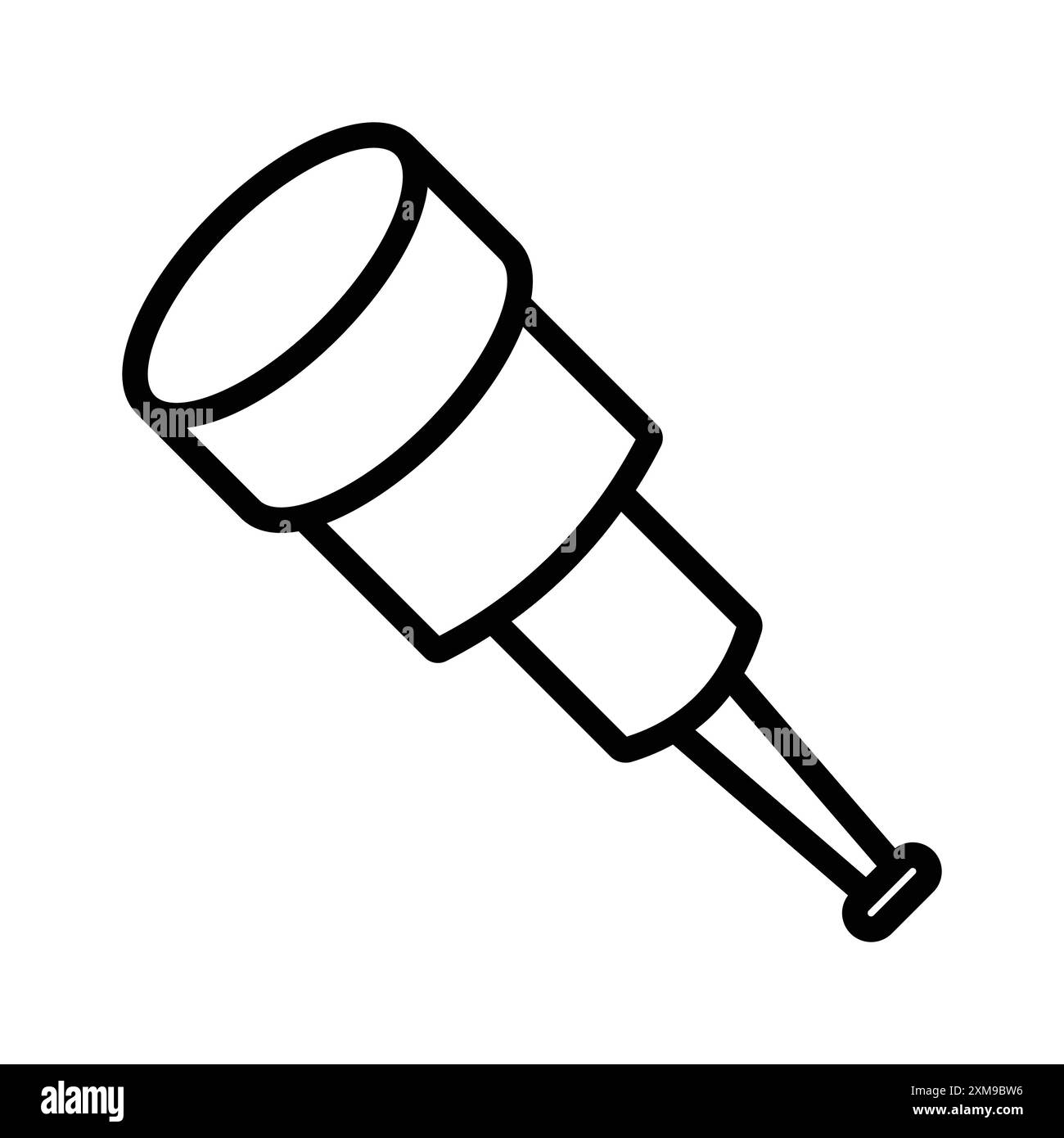 binoculars icon linear logo mark set collection in black and white for web Stock Vector Image ...