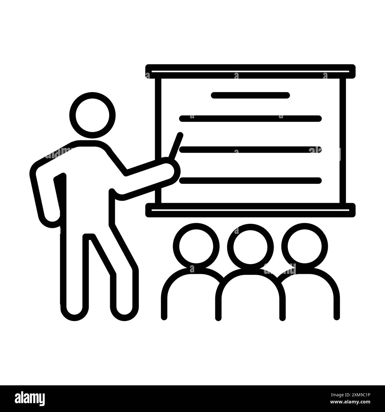 Classroom icon linear logo mark set collection in black and white for ...