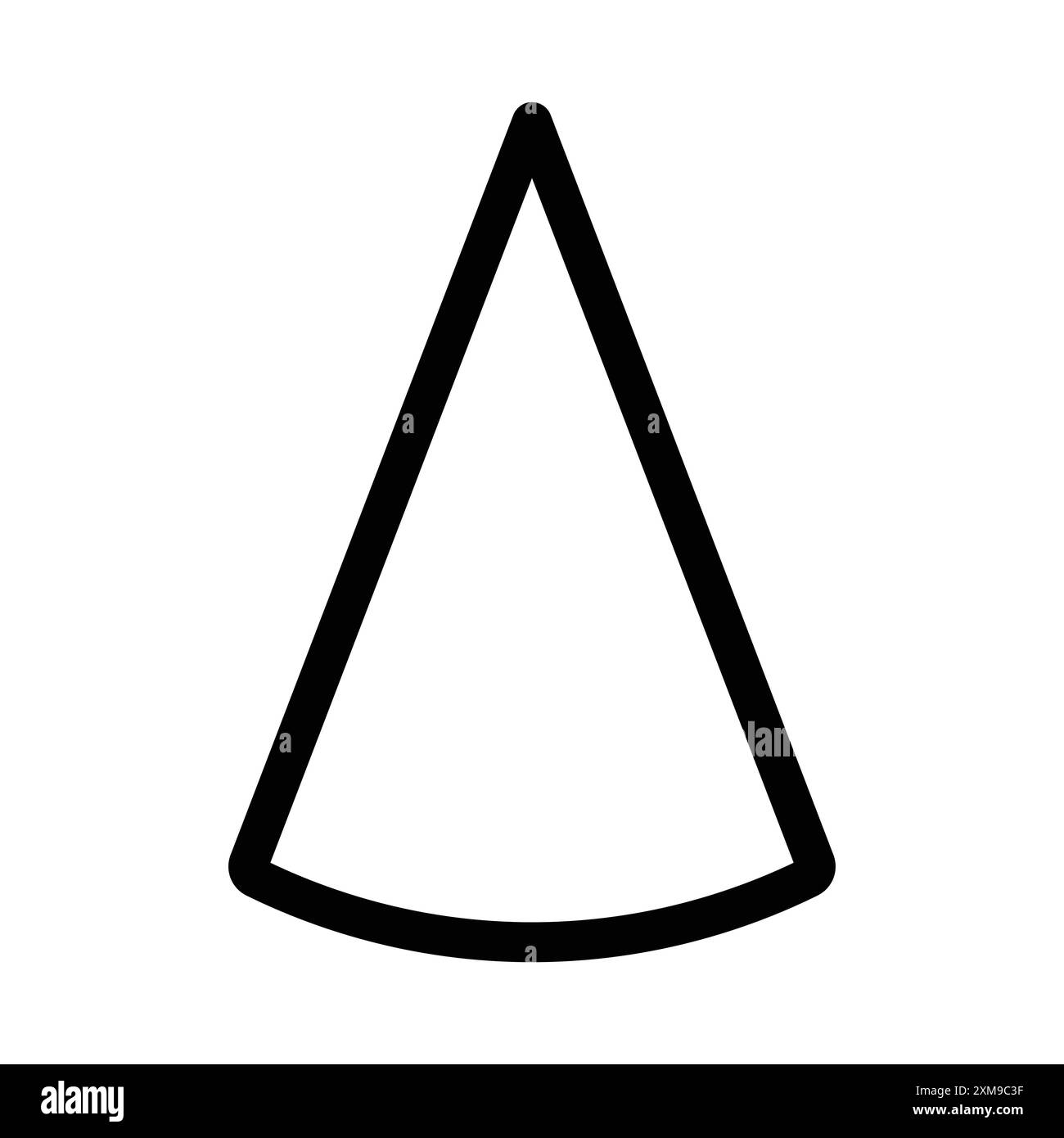Cone shape 3D icon linear logo mark set collection in black and white for web Stock Vector Image ...