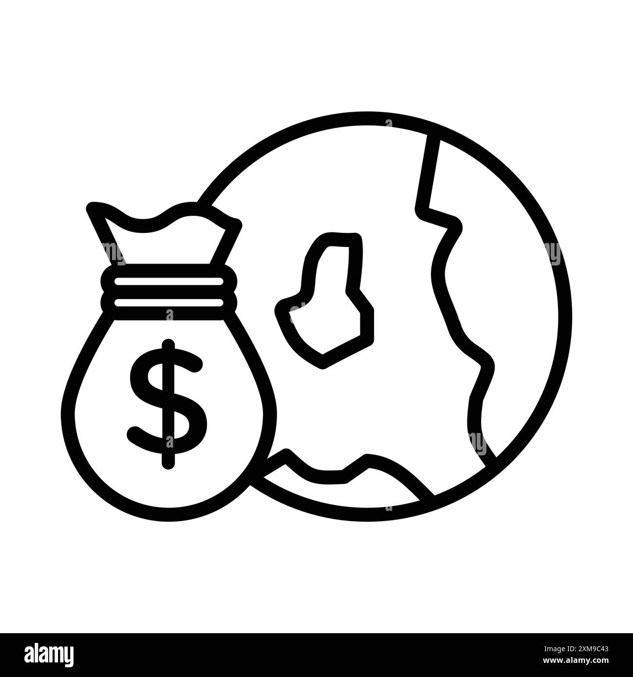 Capitalism icon linear logo mark set collection in black and white for ...