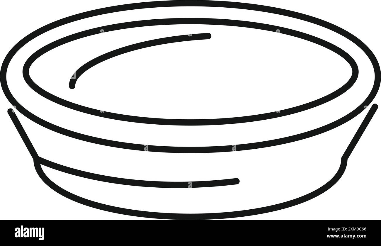 Simple shallow dish Stock Vector Images - Alamy