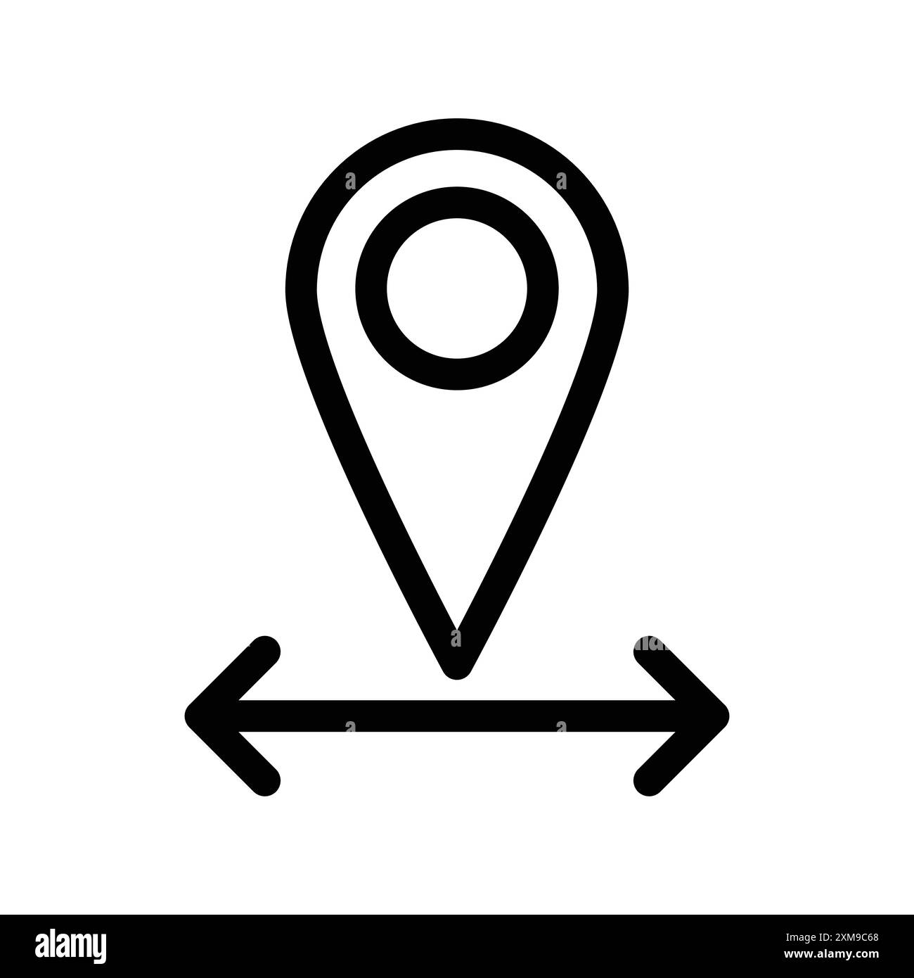 Editable road arrow Black and White Stock Photos & Images - Alamy