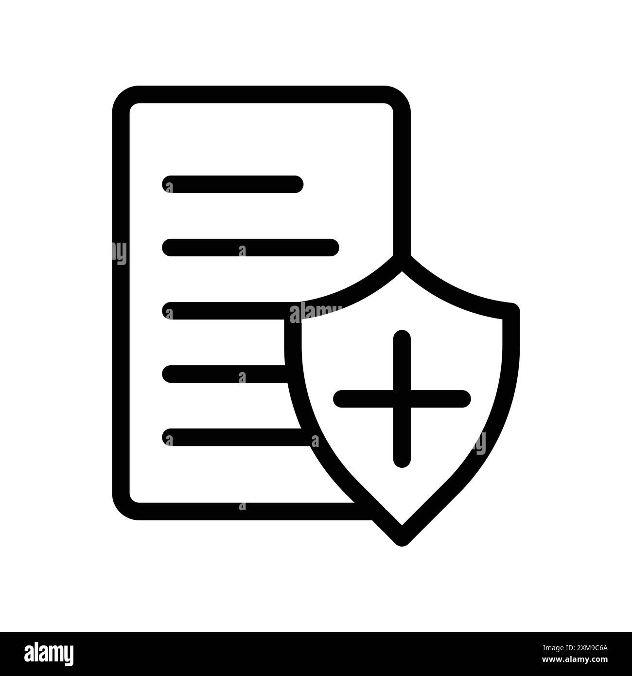 Health insurance icon linear logo mark set collection in black and ...