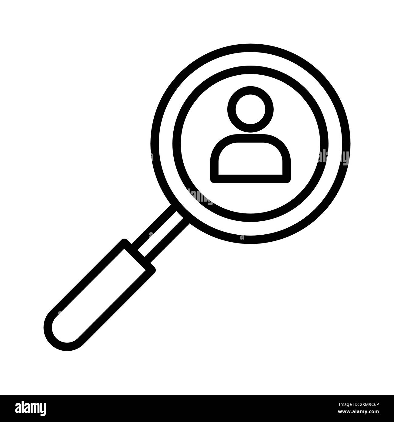 Hiring icon linear logo mark set collection in black and white for web ...