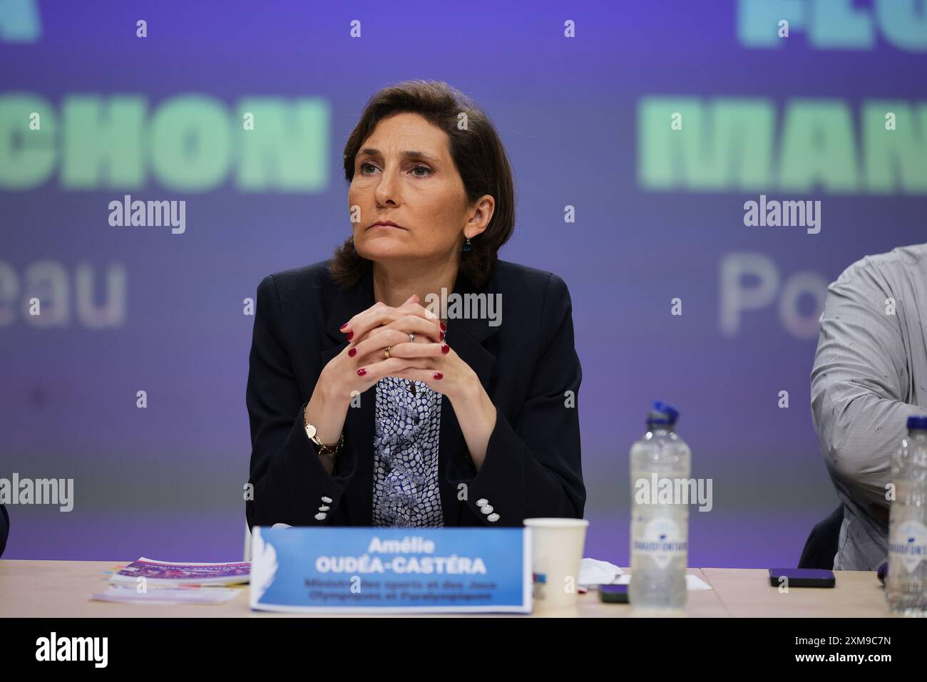 Paris, France. 26th July, 2024. Amélie OUEDA-CASTERA, Minister of ...