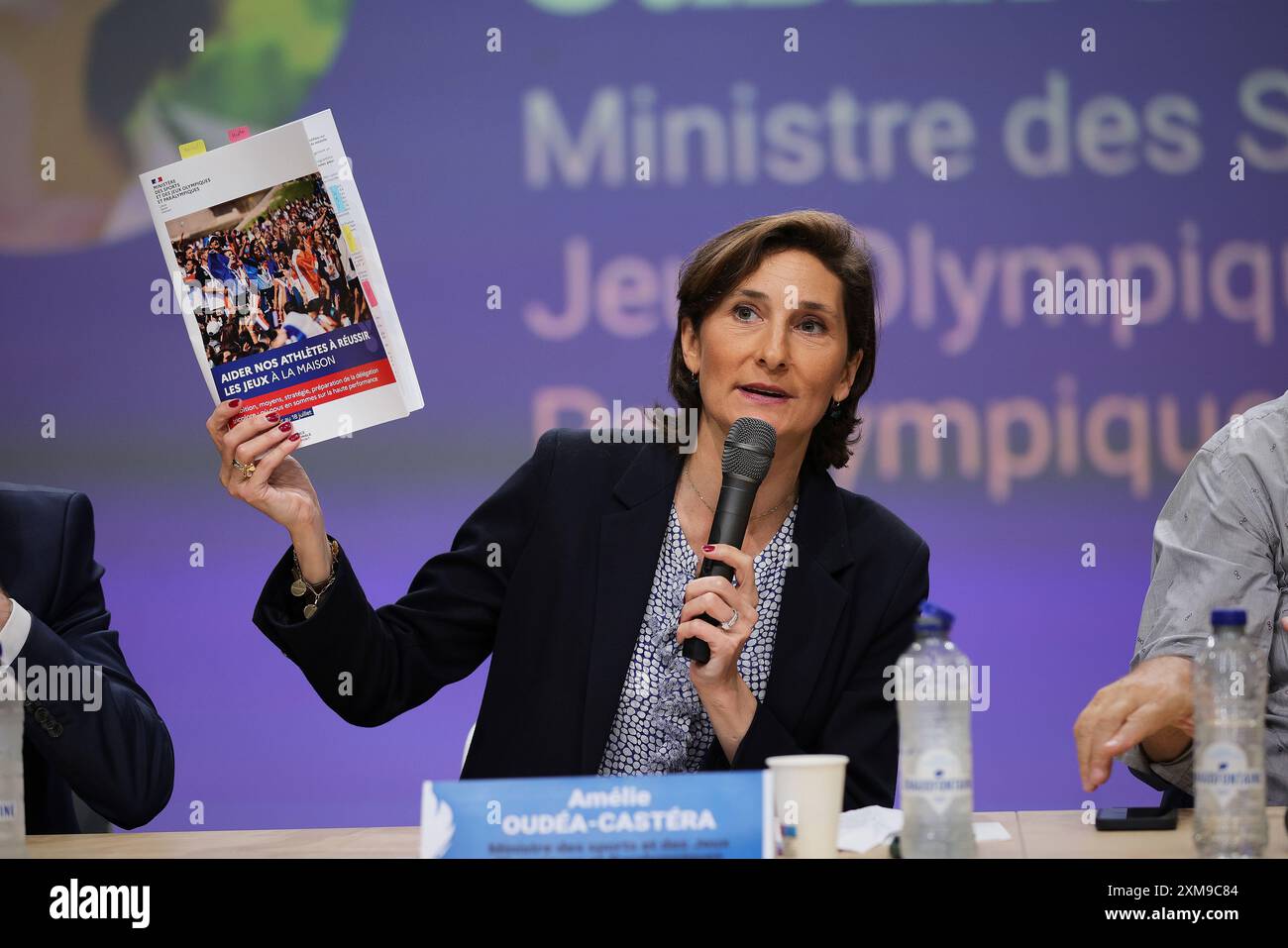 Paris, France. 26th July, 2024. Amélie OUEDA-CASTERA, Minister of ...