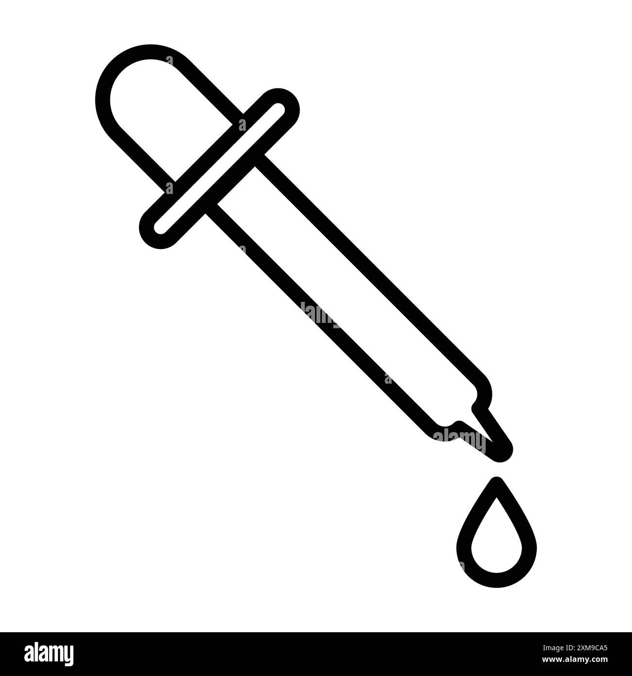 Dropper icon linear logo mark set collection in black and white for web ...