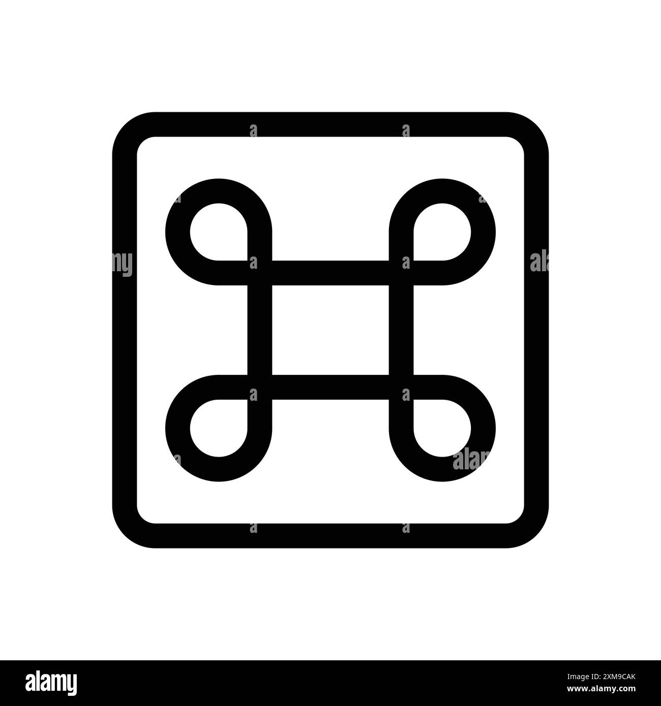 Cmd Or Command Icon Linear Logo Mark Set Collection In Black And White For Web Stock Vector