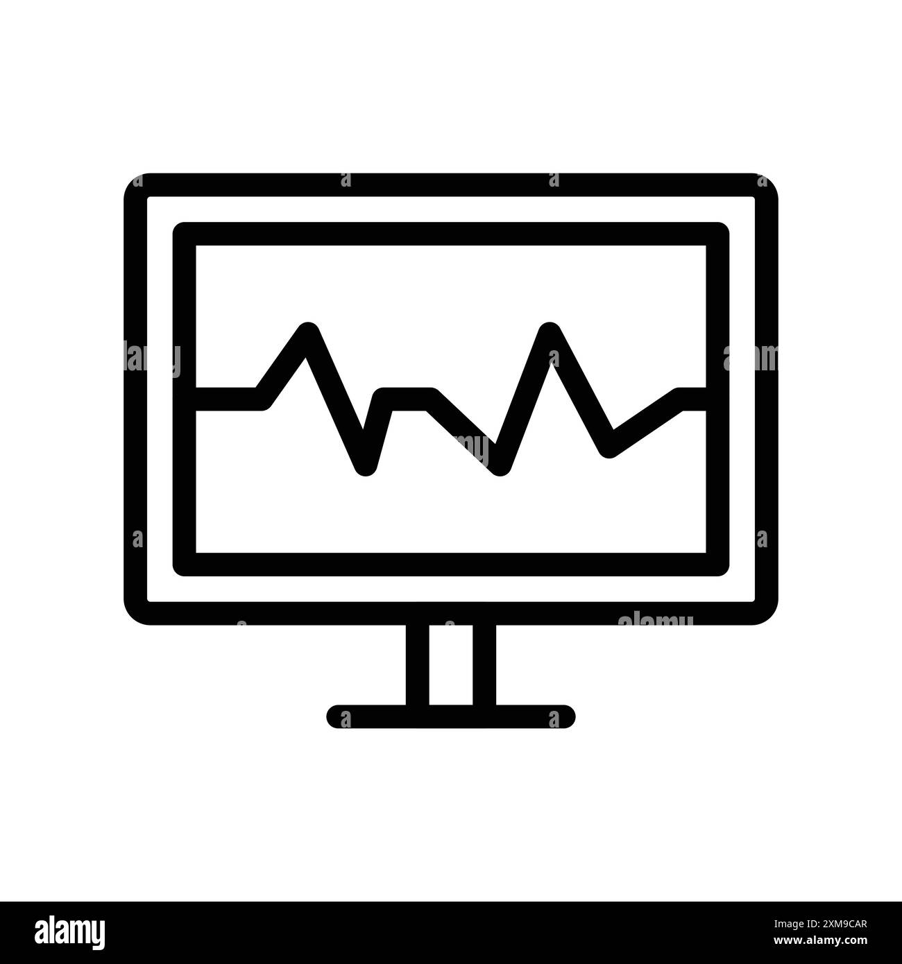 Ecg vectors Black and White Stock Photos & Images - Alamy