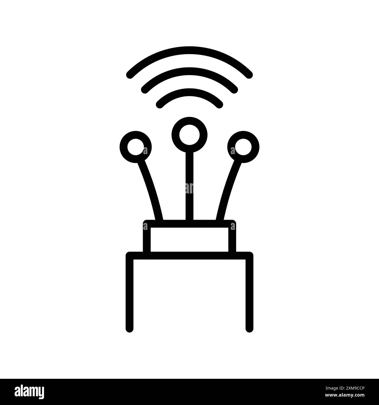 Fiber optic cable icon linear logo mark set collection in black and white for web Stock Vector ...