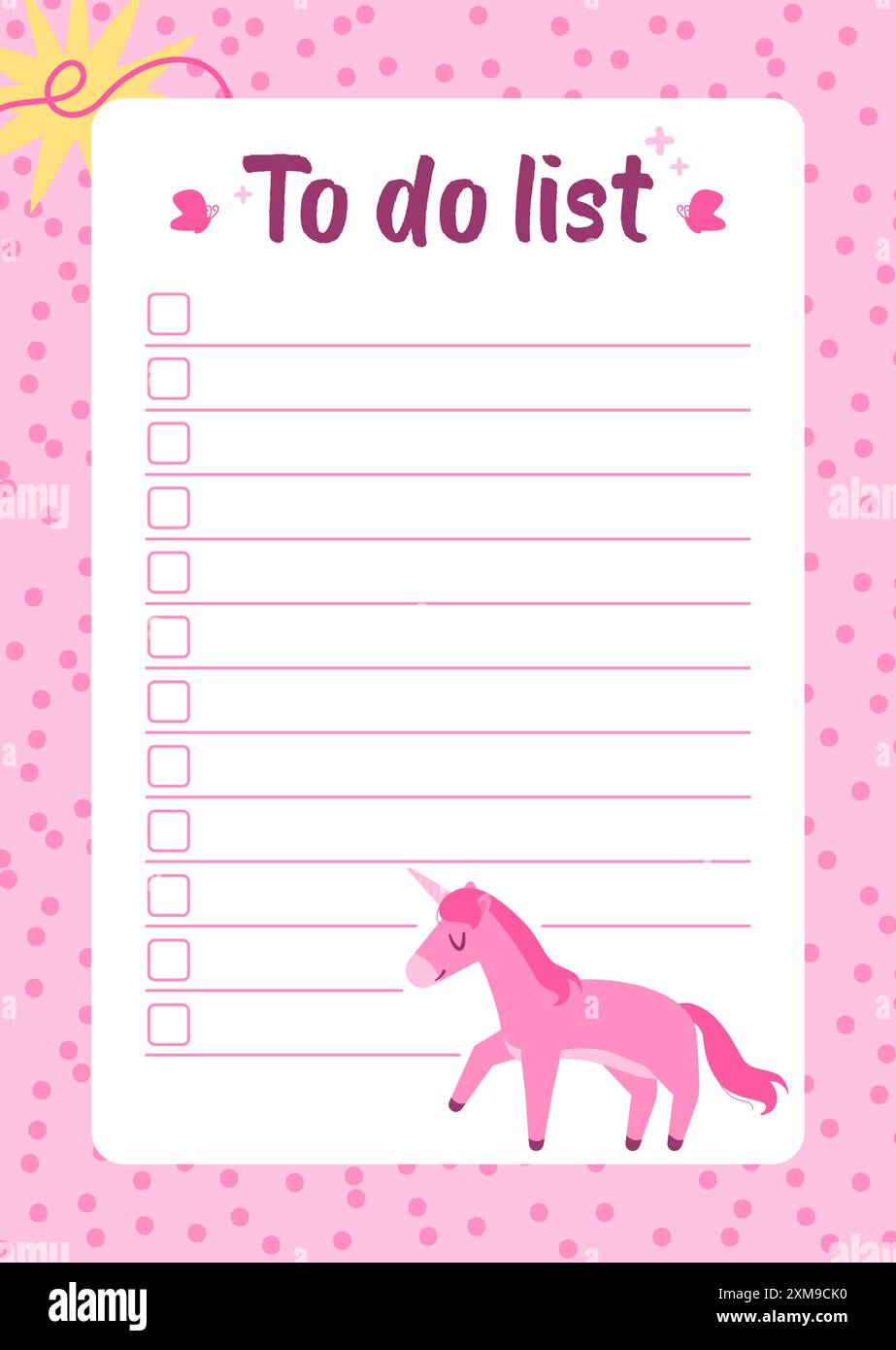 My daily checklist kids Stock Vector Images - Alamy