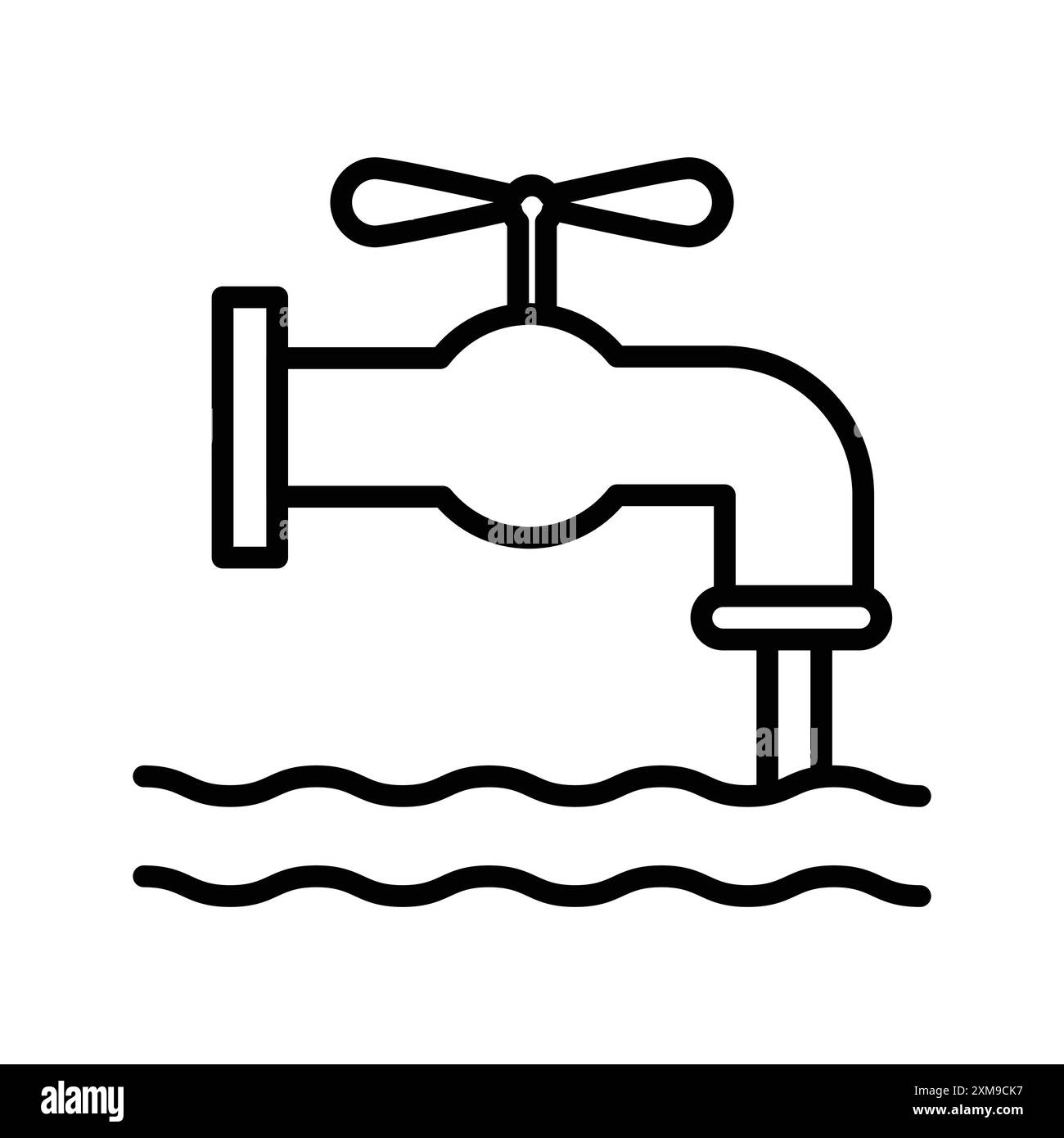 Image tap in black Stock Vector Images - Alamy