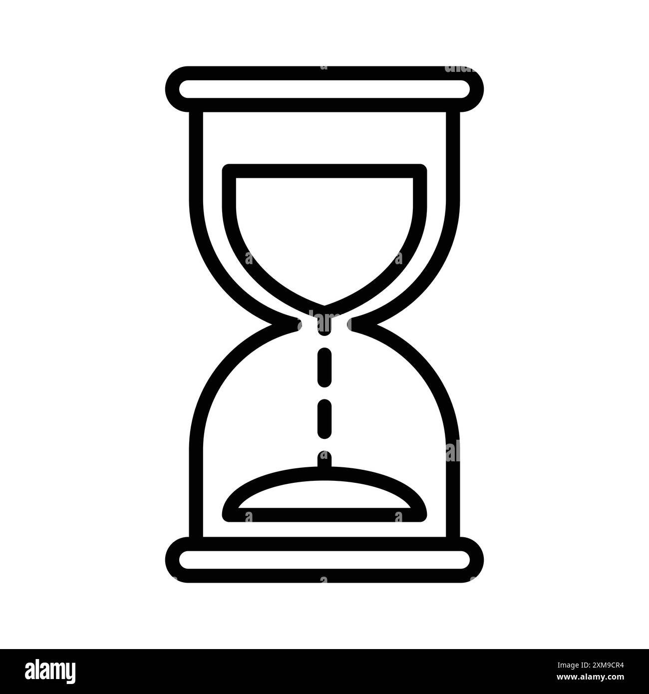 Icon hourglass in linear Stock Vector Images - Alamy