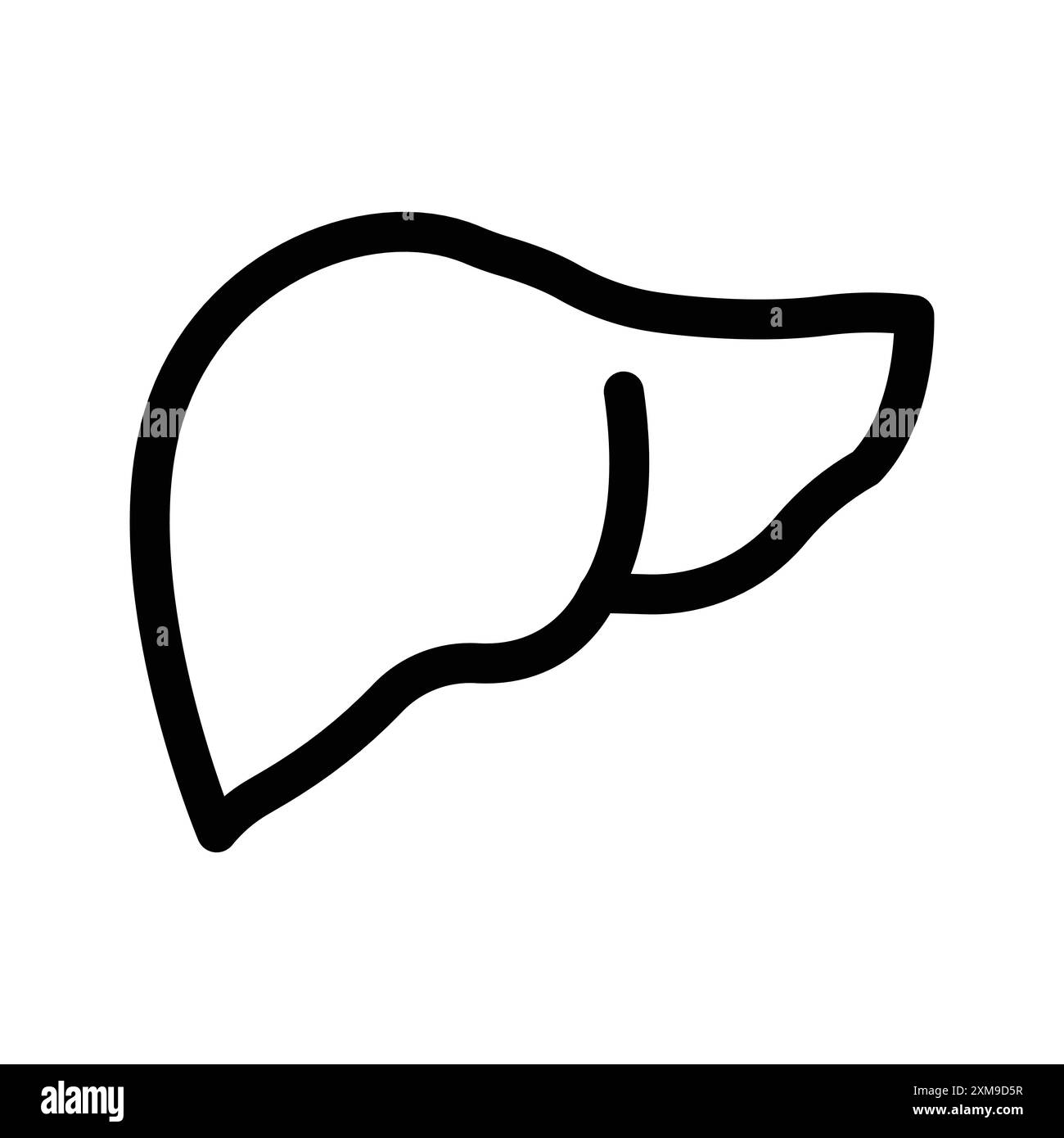 Human liver icon linear logo mark set collection in black and white for ...