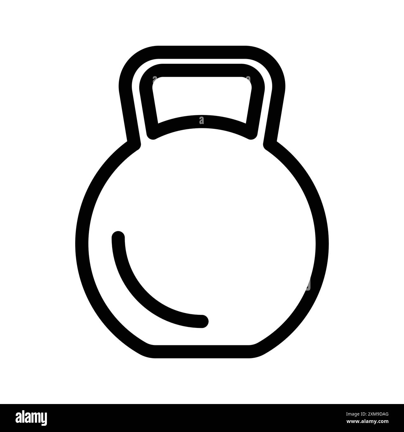 Outline kettlebell weight fitness gym Cut Out Stock Images & Pictures ...