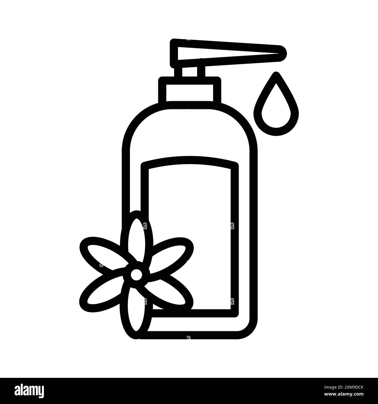 Moisturizing lotion bottle icon linear logo mark set collection in ...