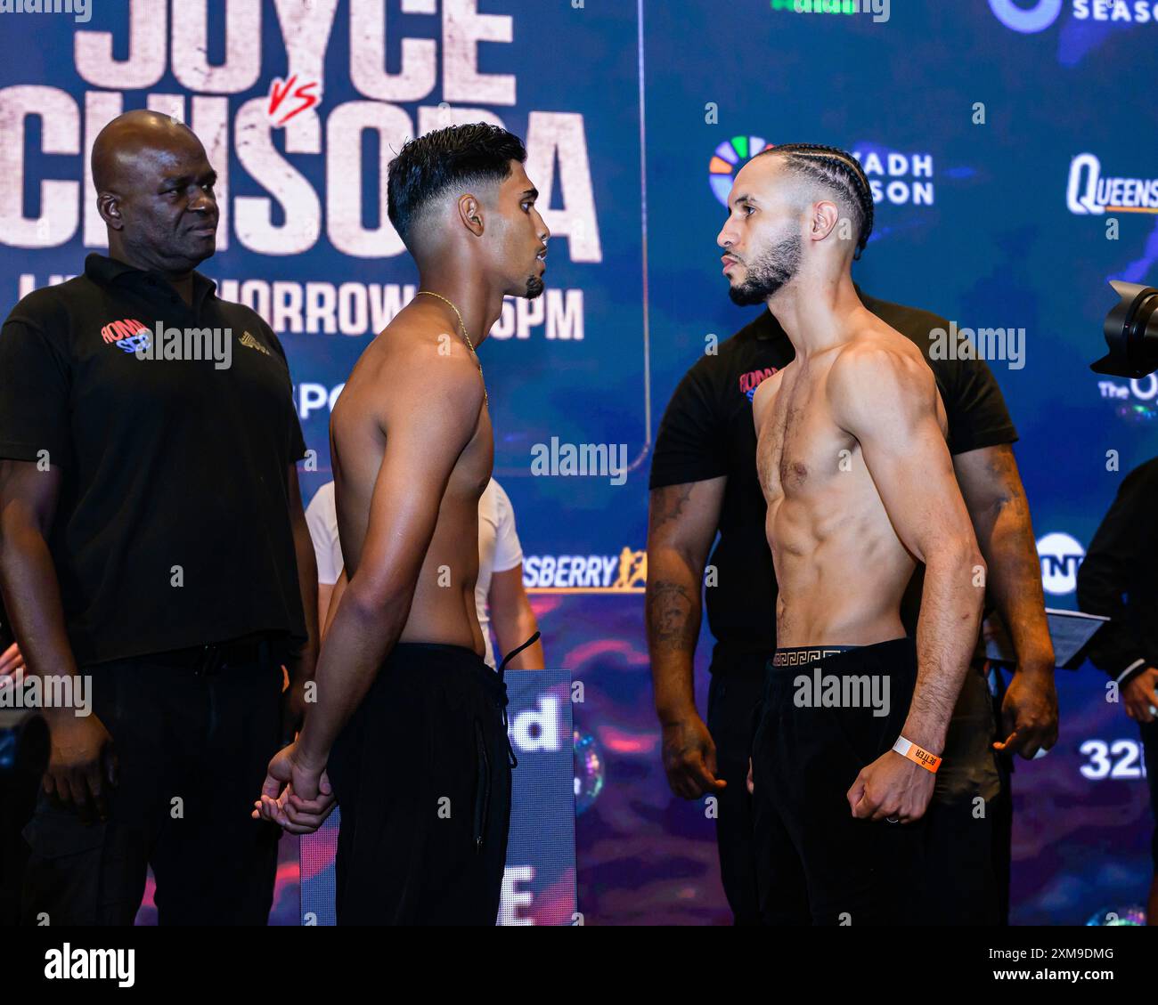 LONDON, UNITED KINGDOM. 26 Jul, 24. Umar Khan (left), Kaddour Hmiani ...