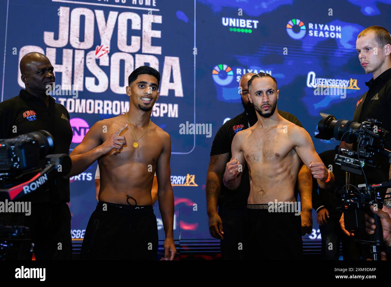 LONDON, UNITED KINGDOM. 26 Jul, 24. Umar Khan (left), Kaddour Hmiani ...