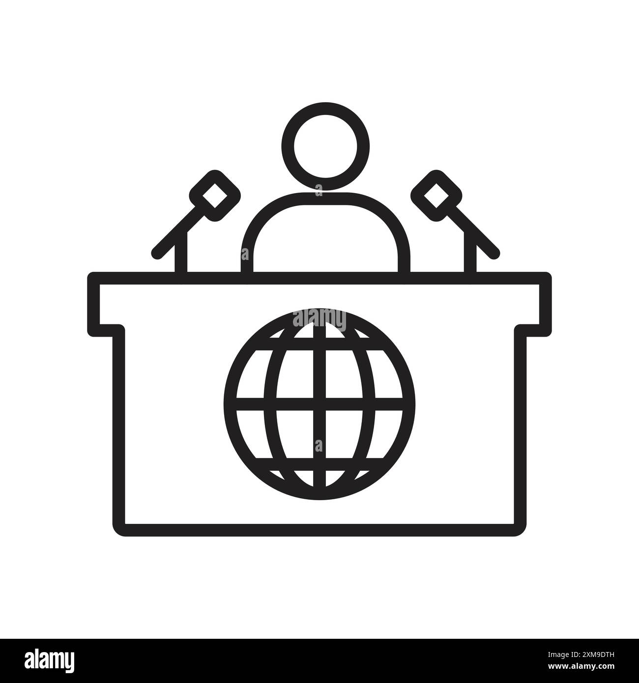 Tv presenter report on Stock Vector Images - Alamy