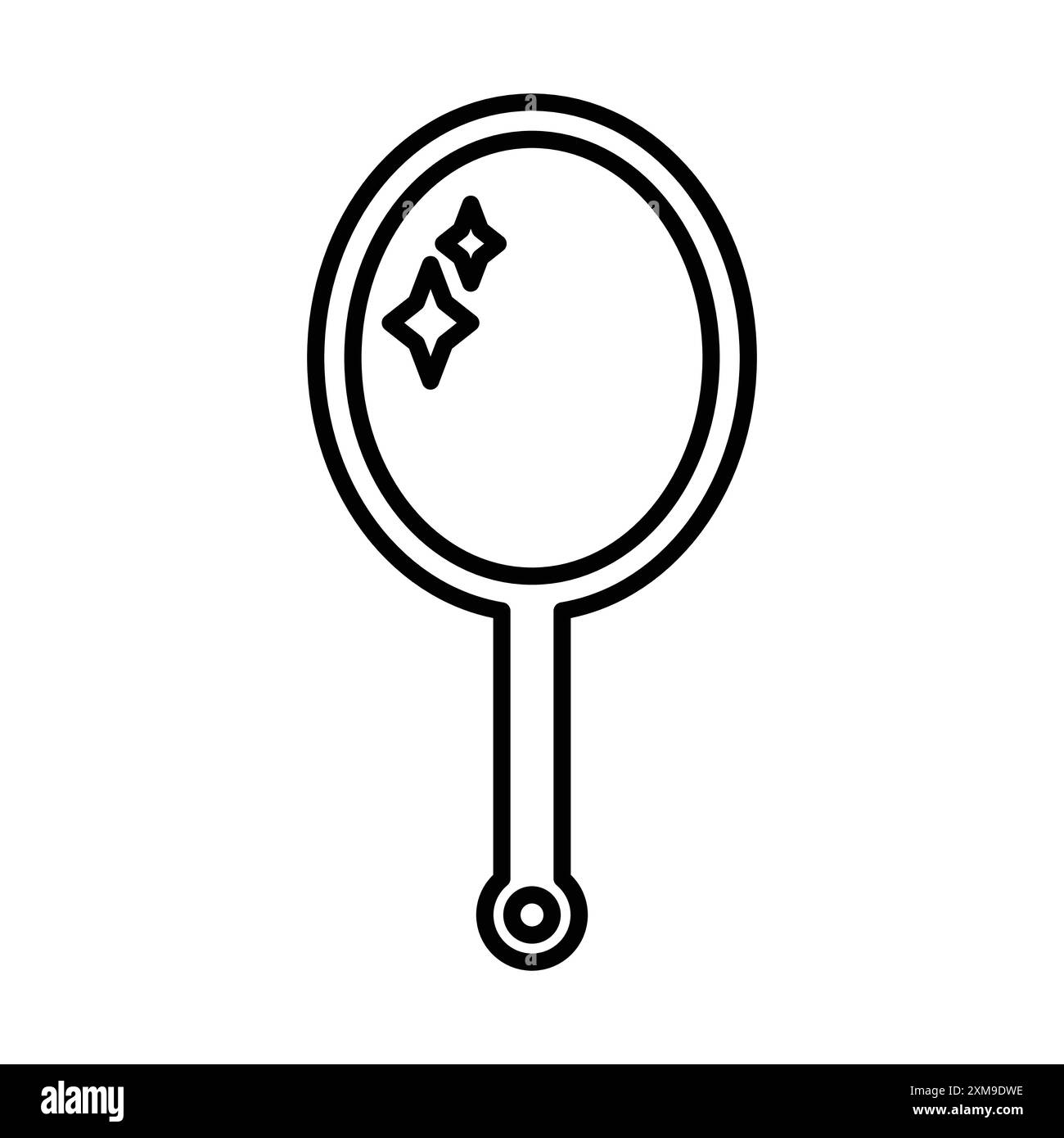 mirror Icon linear logo mark set collection in black and white for web Stock Vector Image & Art ...