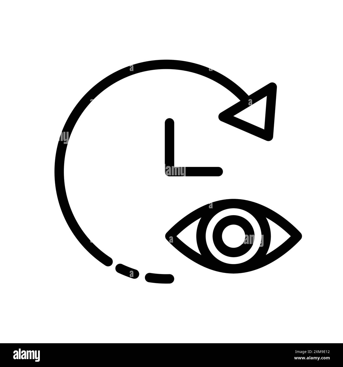 Predict, forecast icon linear logo mark set collection in black and ...