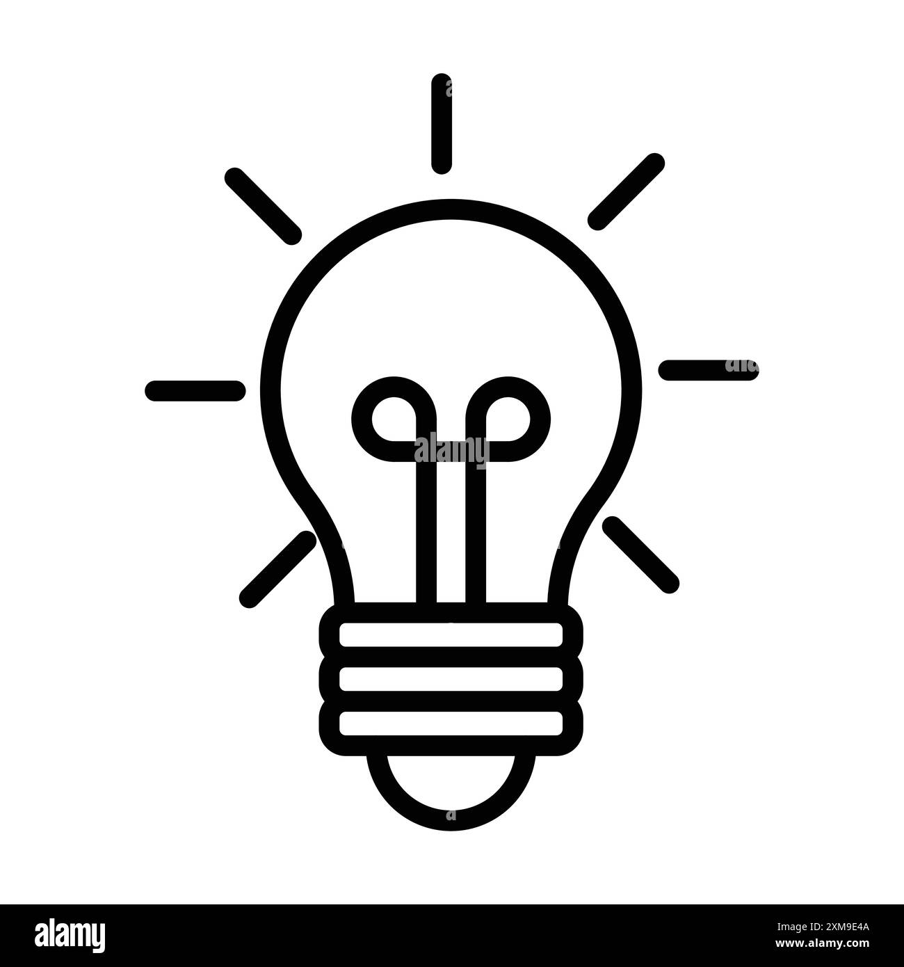 Lamp icon linear logo mark set collection in black and white for web ...