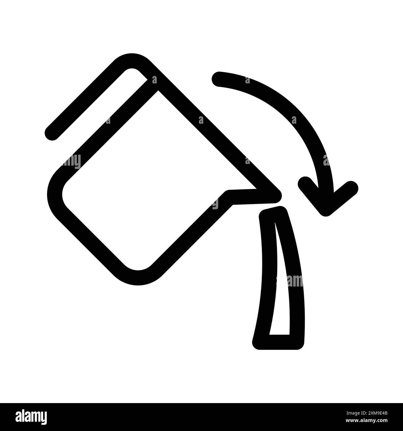 Pouring icon linear logo mark set collection in black and white for web Stock Vector Image & Art ...