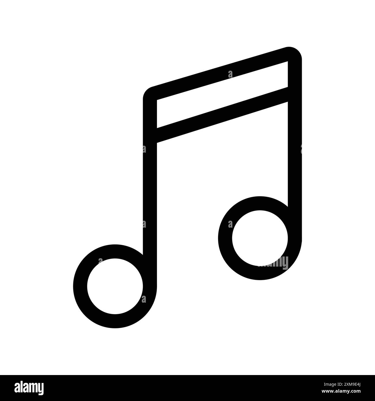 Music icon linear logo mark set collection in black and white for web ...