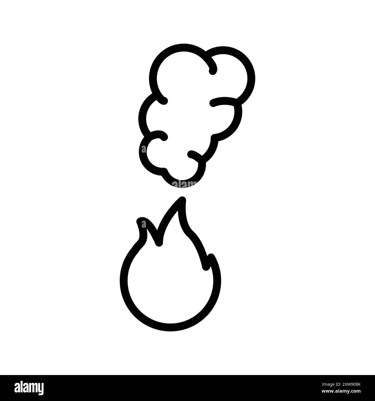 pollution icon linear logo mark set collection in black and white for ...