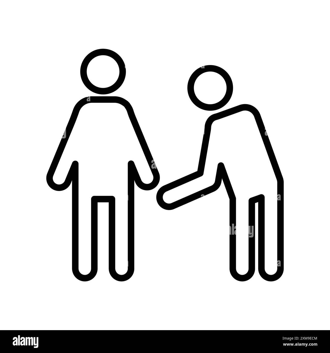 Respectfulness icon linear logo mark set collection in black and white ...