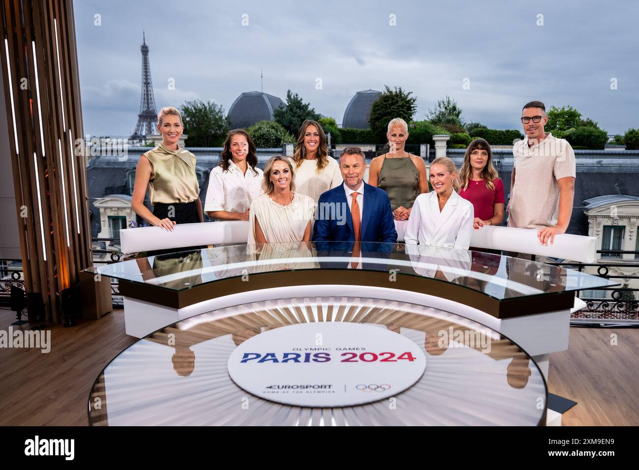 240726 Top row from left with experts Karin Lundqvist, Matilda Boson, Therese Alshammar ...