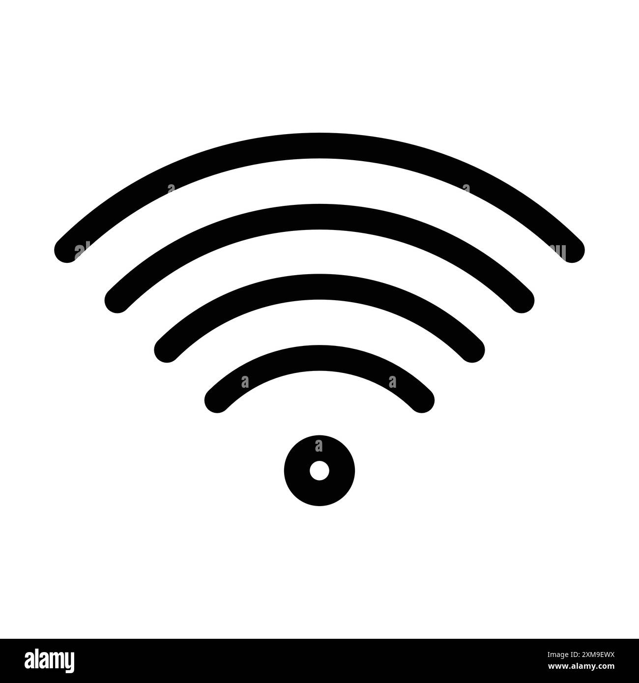 Signal Icon Linear Logo Mark Set Collection In Black And White For Web Stock Vector Image And Art