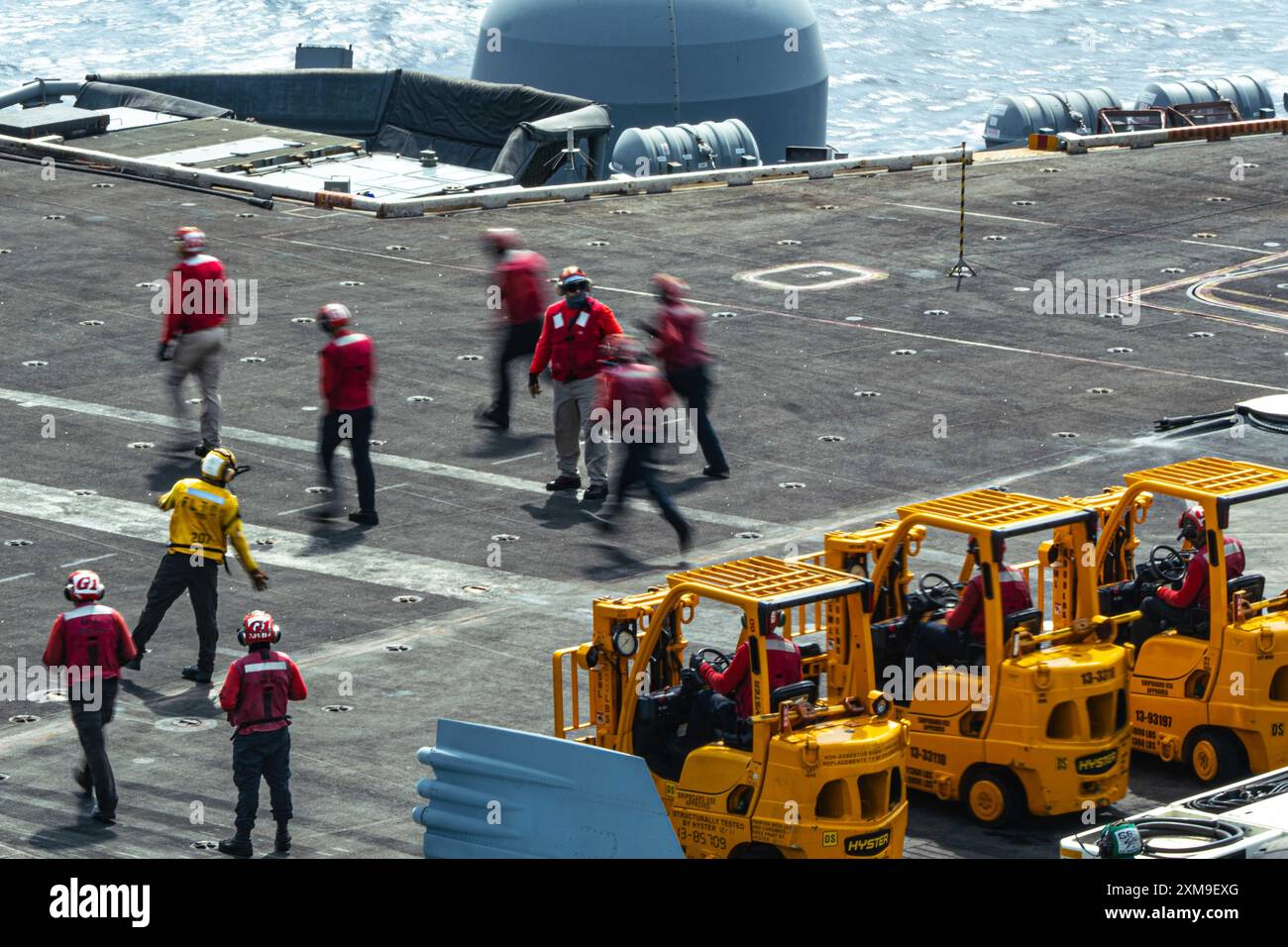U.S. 5TH FLEET AREA OF OPERATIONS (July 20, 2024) Sailors prepare to ...