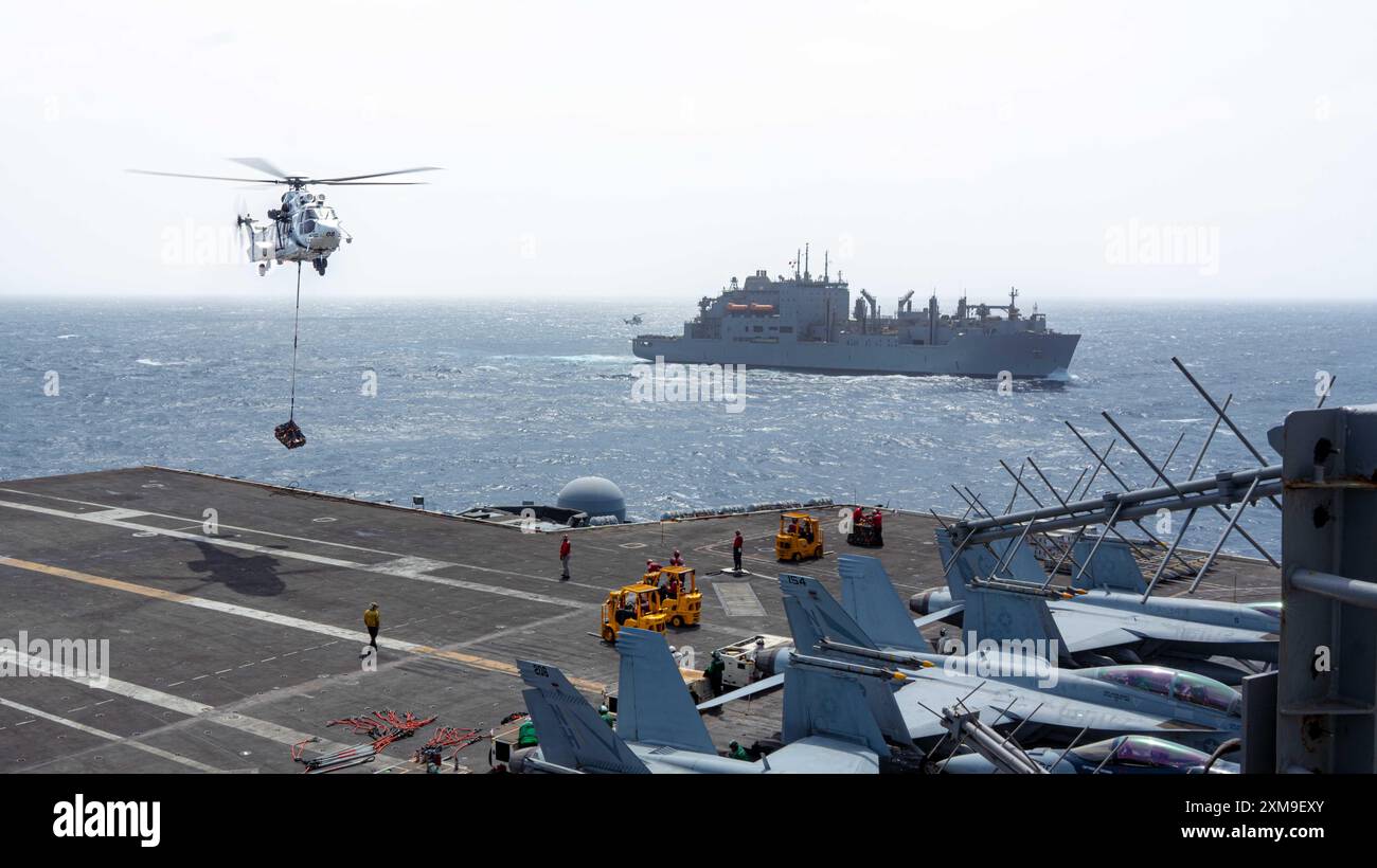 U.S. 5TH FLEET AREA OF OPERATIONS (July 20, 2024) An AS-332 Super Puma ...