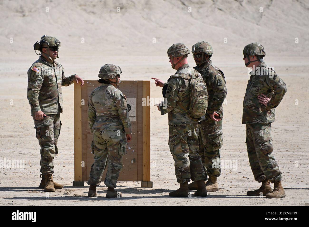 Soldiers from the 3 MD HHC are shown here on Range 24 during Zero and ...